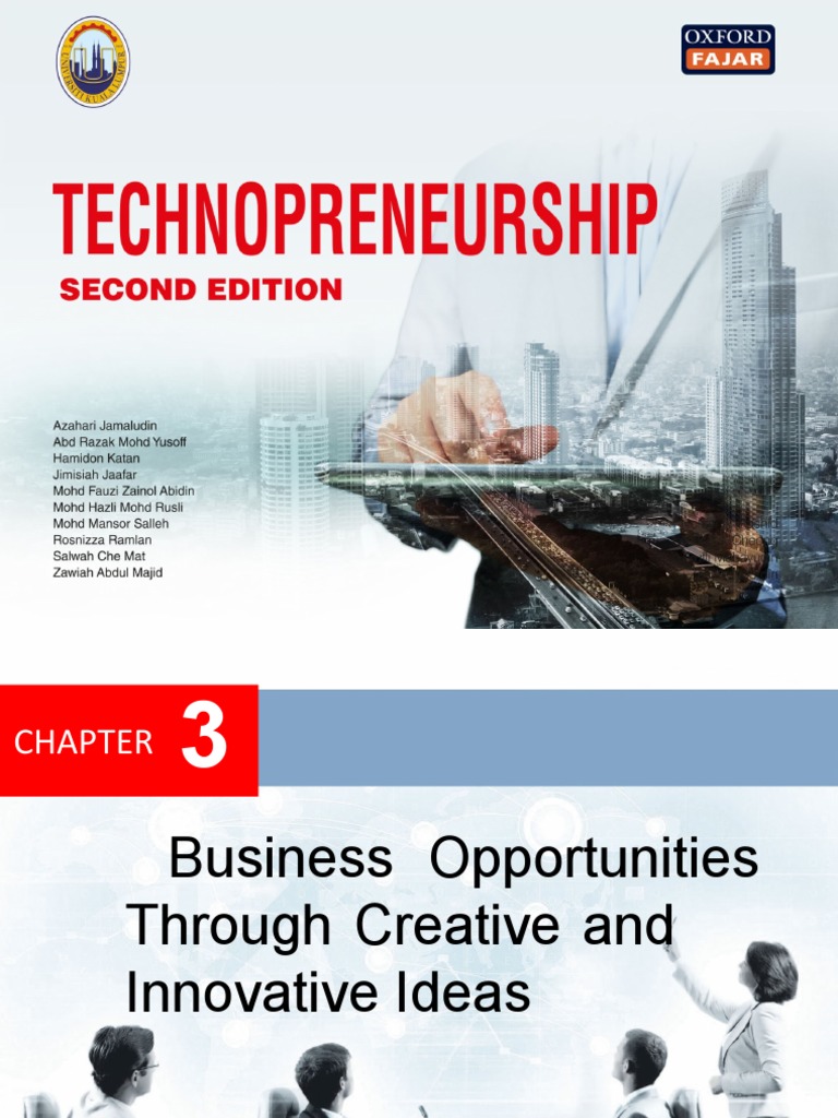 UniKL Technopreneurship CHP 3 - Business Opportunities Through Creative and Innovative Ideas ...