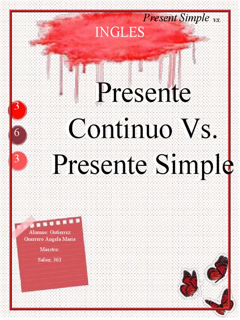 Presente Simple vs. Presente Continuo | PDF