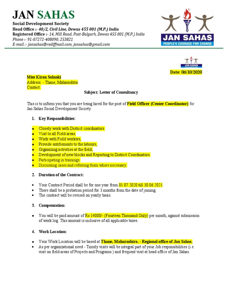 MOU Format | PDF | Labor | Business