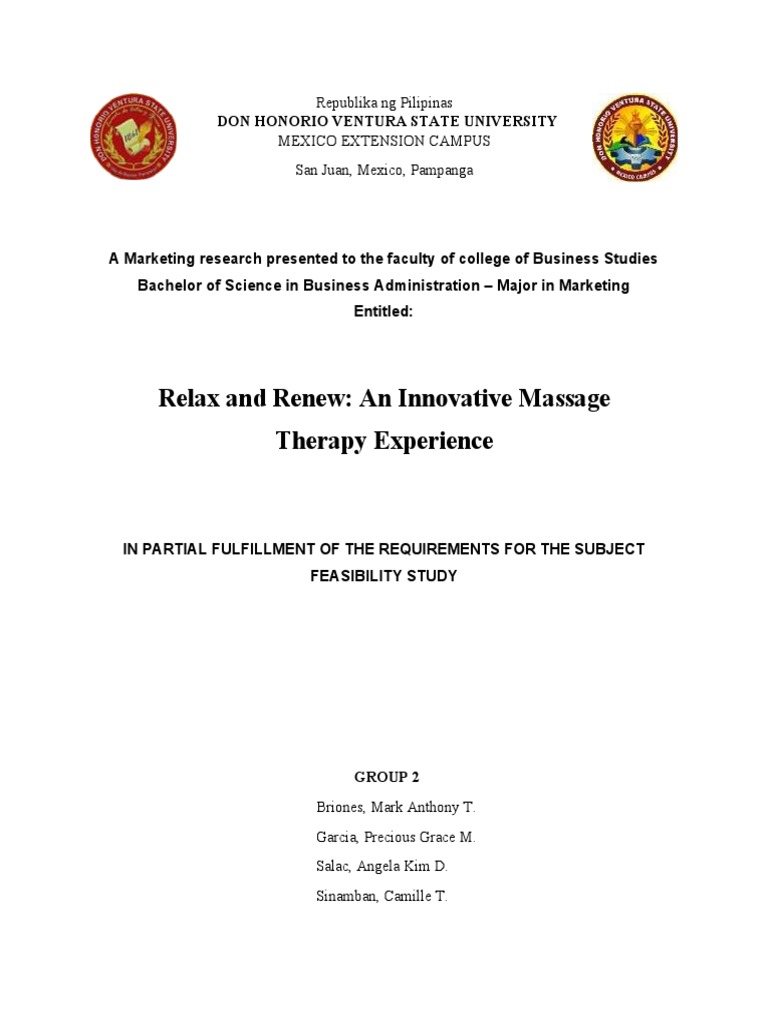 Feasibility Study | Download Free PDF | Massage | Relaxation (Psychology)