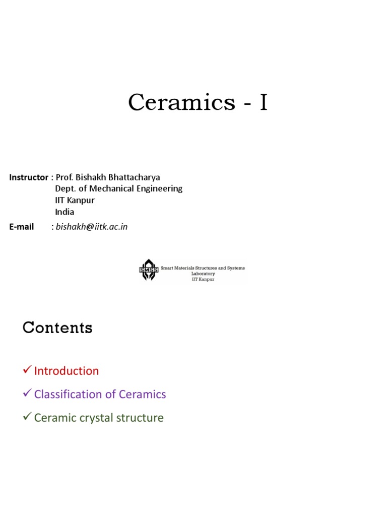 Ceramics Fundamentals: An Introduction to Ceramic Crystal Structures ...