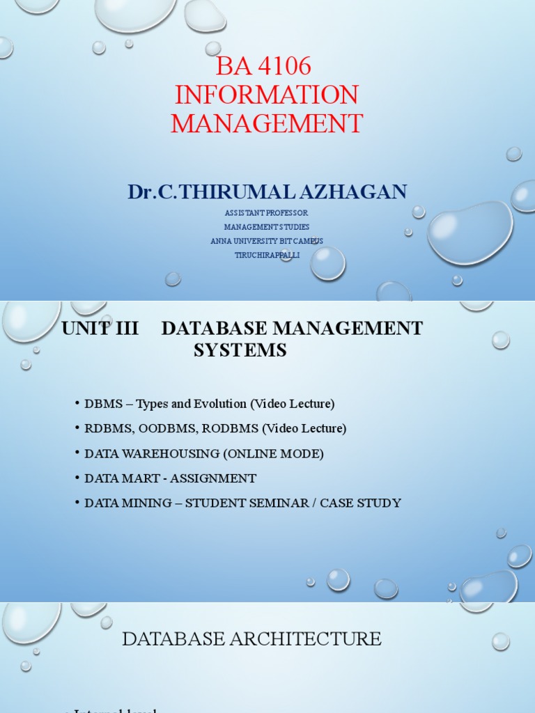 INFORMATION MANAGEMENT Unit 3 NEW | PDF | Data Warehouse | Data Analysis