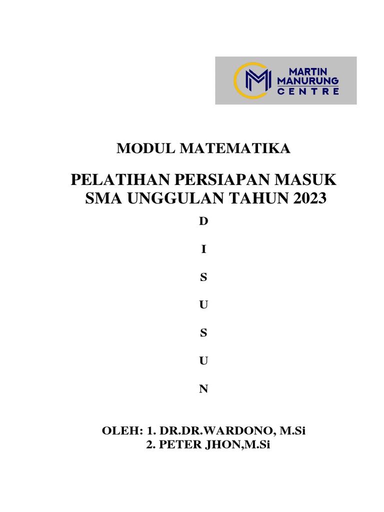 Modul Math MMC | PDF | Metode & Bahan Ajar