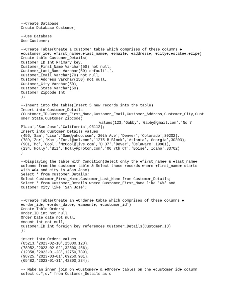 SQL4 | PDF | Computer Programming | Data