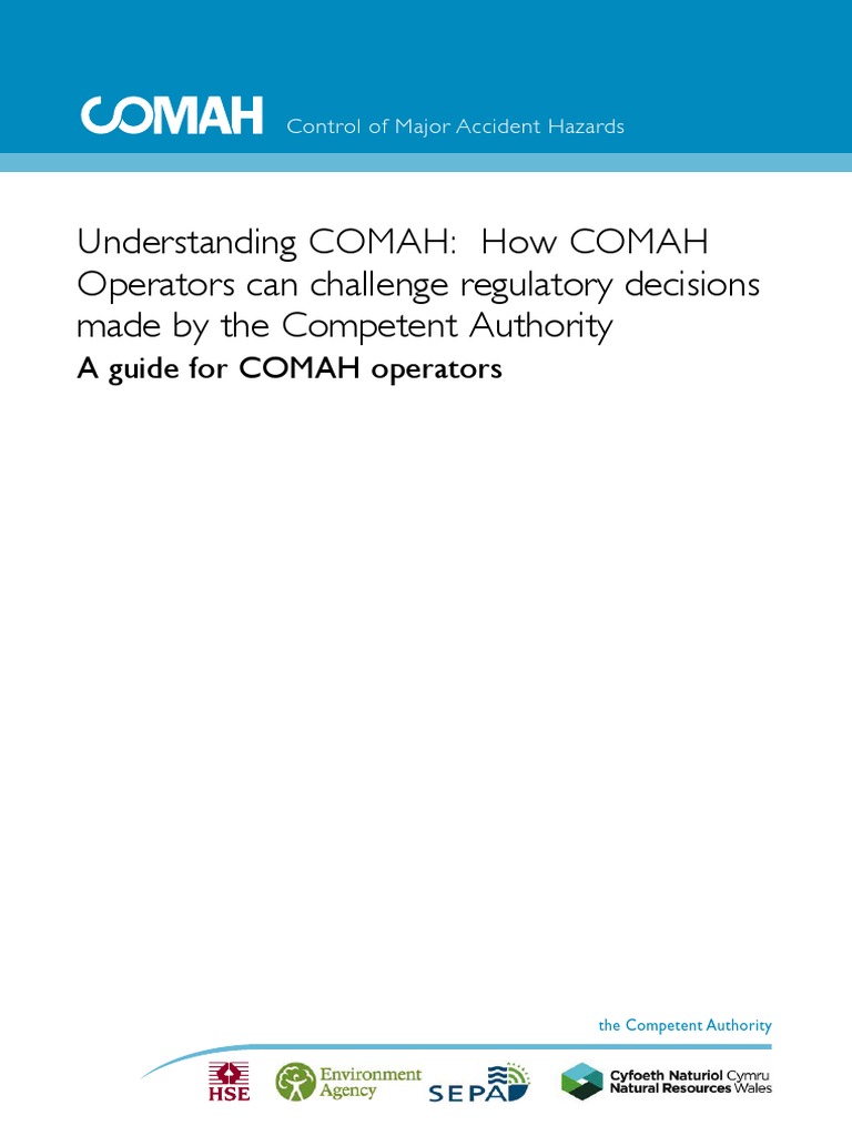 COMAH Operators' Guide to Challenging CA Decisions | PDF | Occupational ...