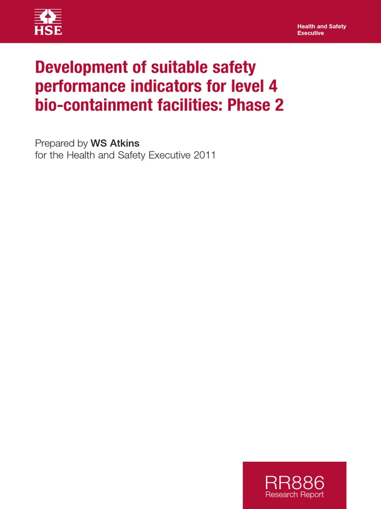 RR886.Development of Suitable Safety Indicators | PDF | Hazards | Risk