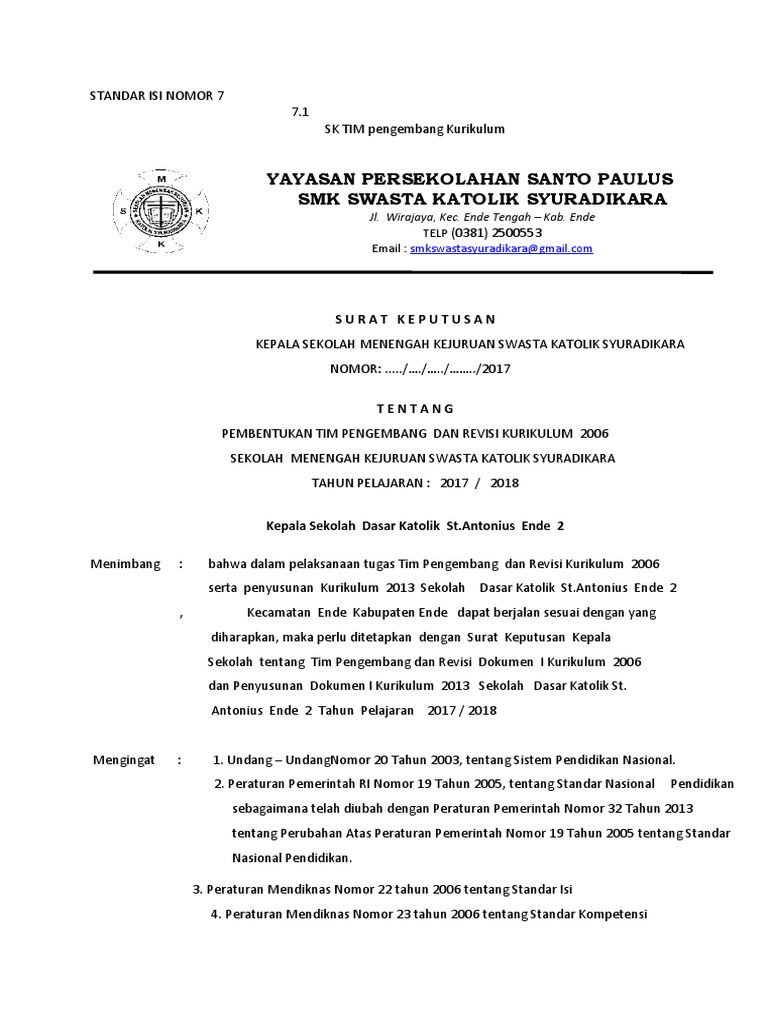Standar Isi Nomor 7 | PDF
