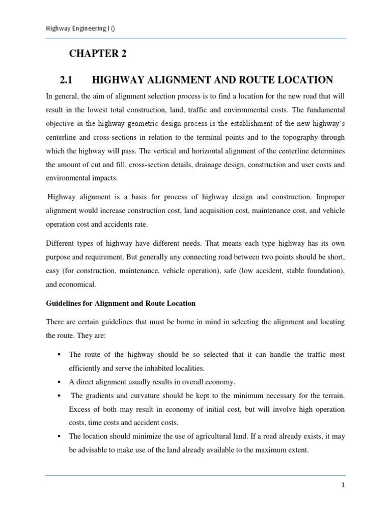 Chapter 2 | PDF | Surveying | Road