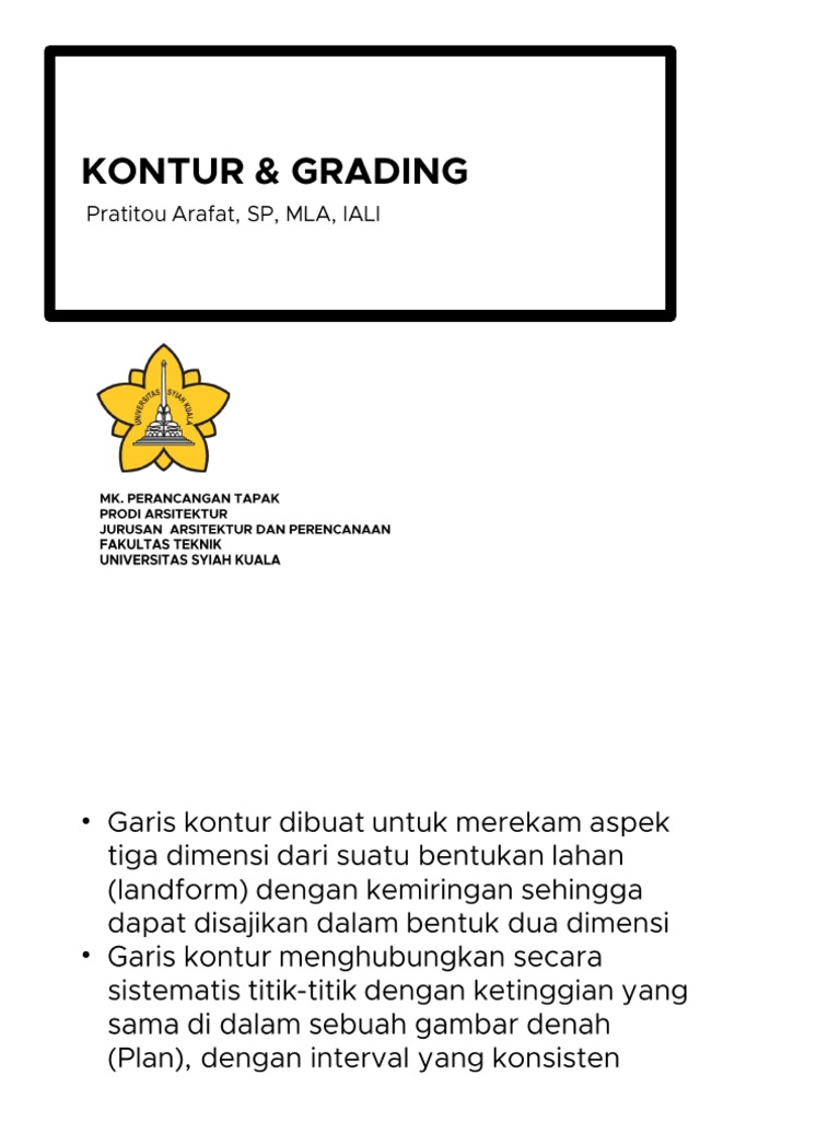 Kontur Dan Grading | PDF
