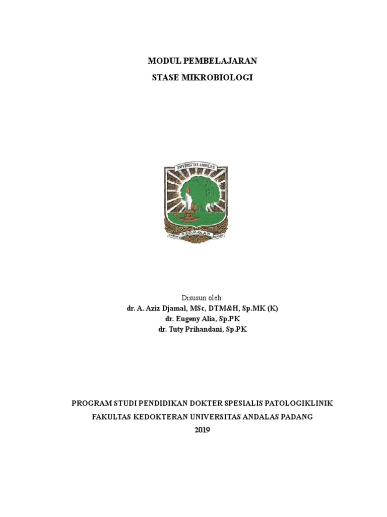 Modul Mikrobiologi PPDS FK UNAND | PDF