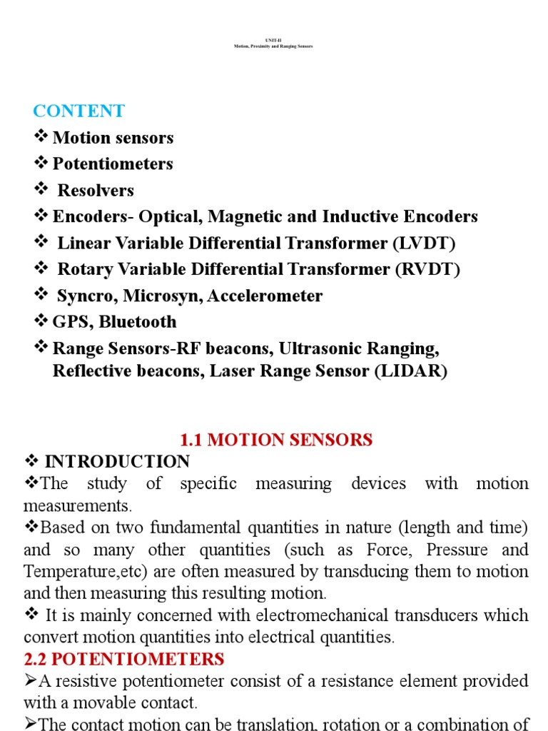 Sensors And Transducers Unit Ii Pdf Inductance Inductor