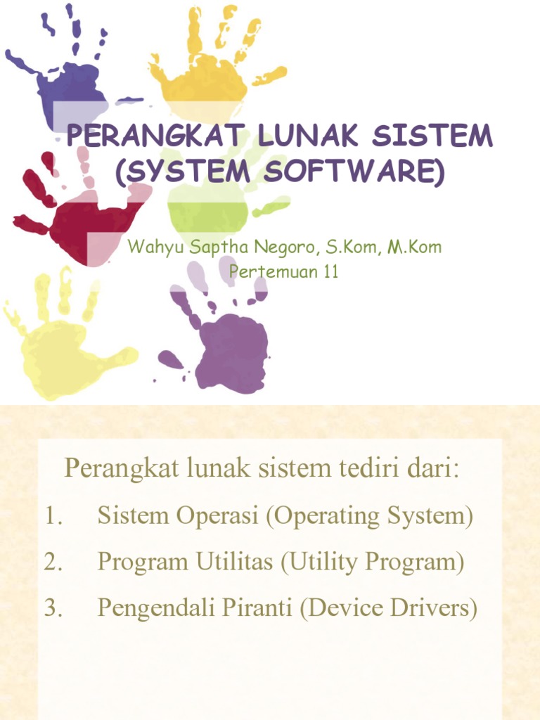 P11 - Perangkat Lunak Sistem (System Software) | PDF
