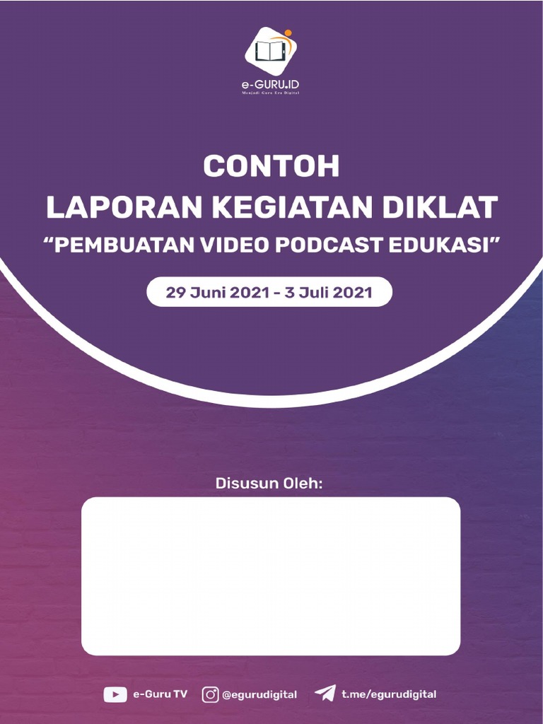 Contoh Laporan Kegiatan Pdf Template Laporan Kegiatan Minggu Ke-6 - Info Sehat Hari Ini