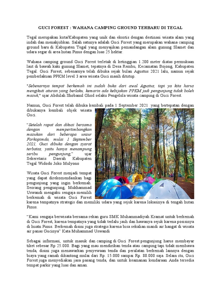Guci Forest | PDF