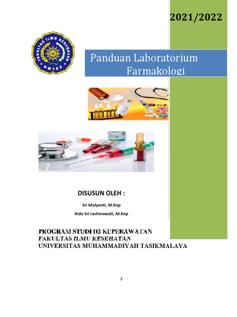 Buku Panduan Praktek Laboratorium Farmakologi 2021-2022 PDF | PDF