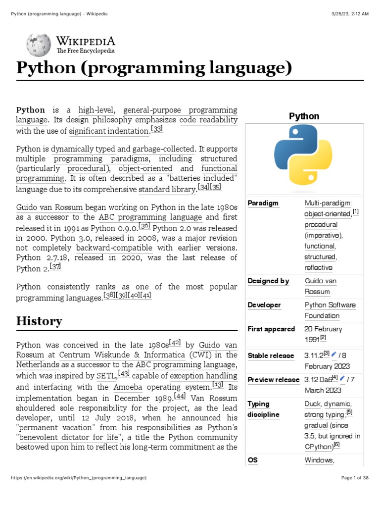 Python Programming Guide | Download Free PDF | Python (Programming ...