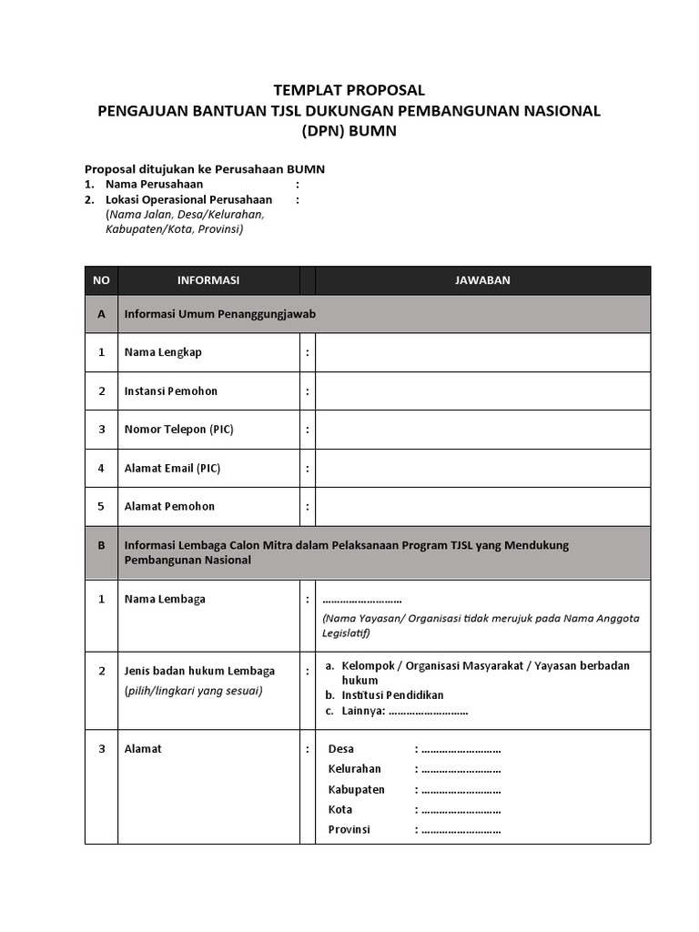 Template Proposal TA | PDF | Politik | Ilmu Sosial