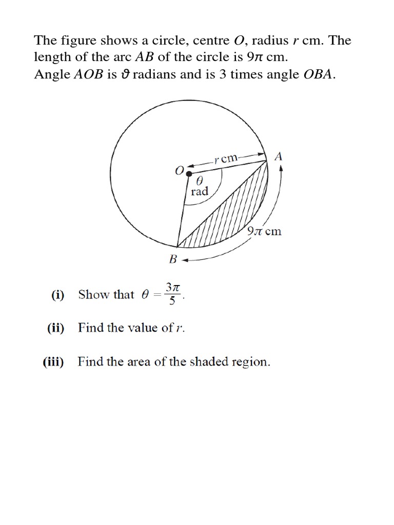 Add Maths - Circular Measurement III | PDF | Circle | Angle