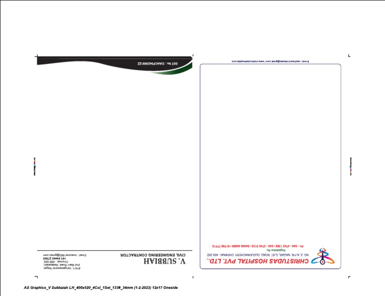 AS Graphics - V Subbaiah LH - 400x520 - 4col - 1set - 133# - 34mm (1-2-2023) PDF | PDF