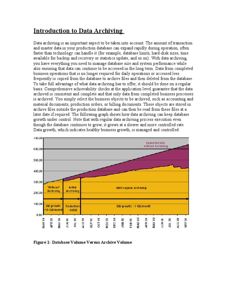 Introduction To Data Archiving | PDF | Databases | Subroutine