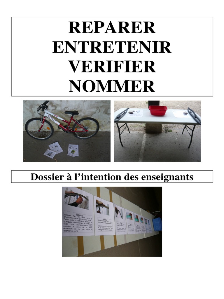 Atelier Reparation Entretien Enseignant | PDF | Véhicules terrestres ...