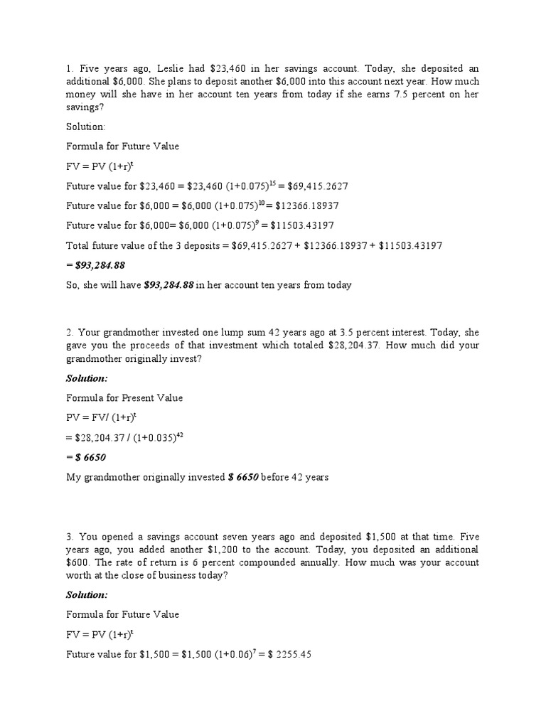 Financial Management 1 - Tutorial Irfan | Download Free PDF | Present ...