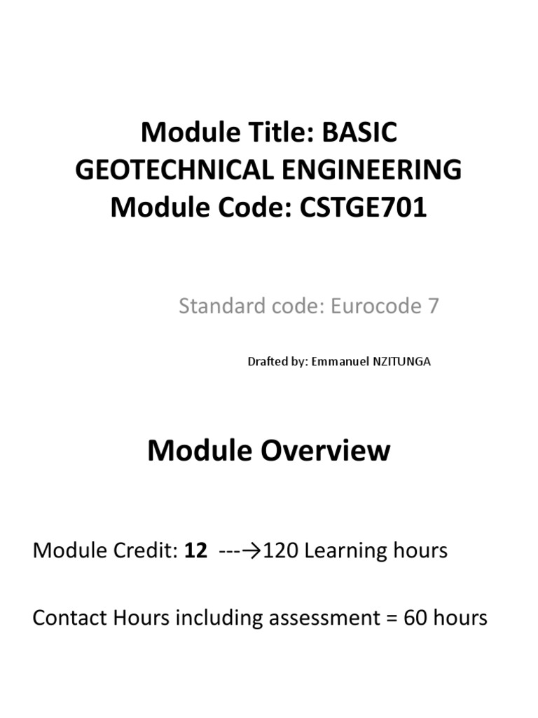 Presentation 1 | PDF | Geotechnical Engineering | Applied And Interdisciplinary Physics