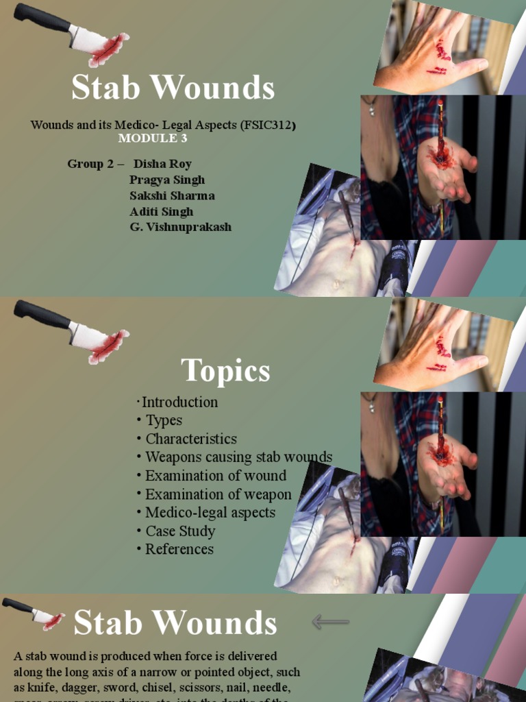 Punctured Wounds | PDF | Blade | Knife