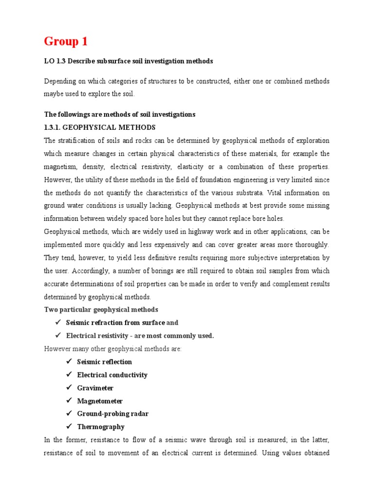 Task 2 | Download Free PDF | Geotechnical Engineering | Geophysics
