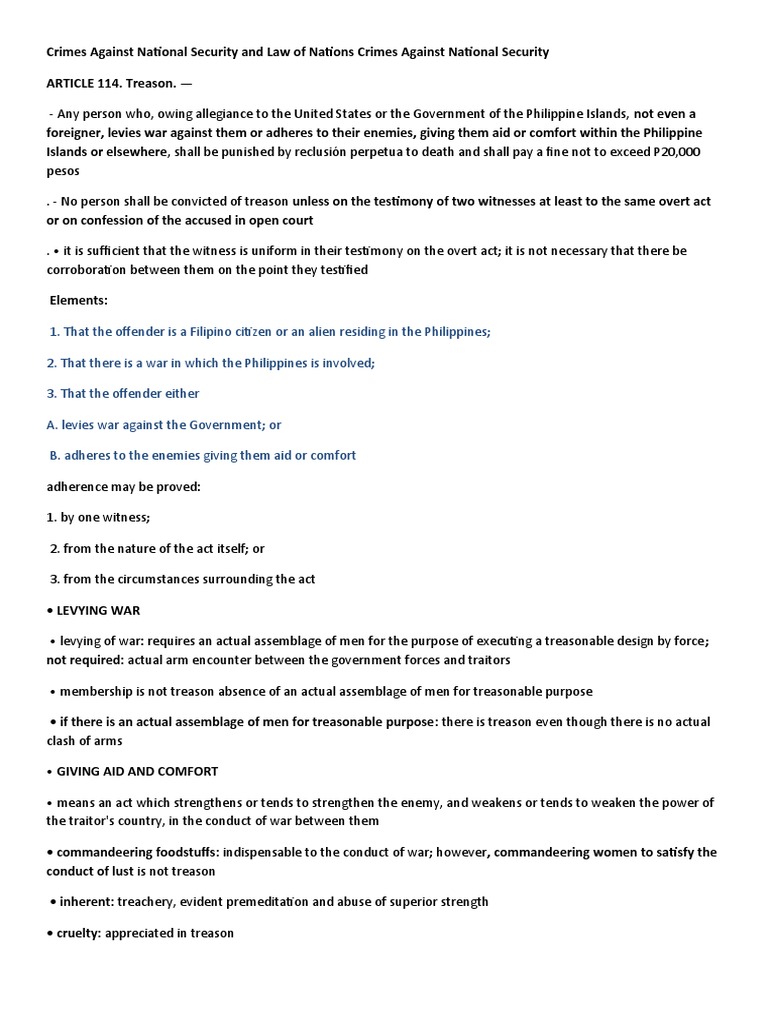 CLJ4 Module | PDF | Treason | Detention (Imprisonment)