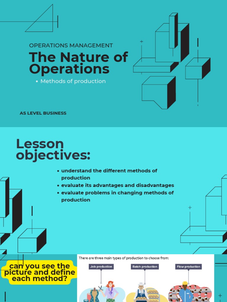 Methods of Production | PDF | Mass Production | Business Economics