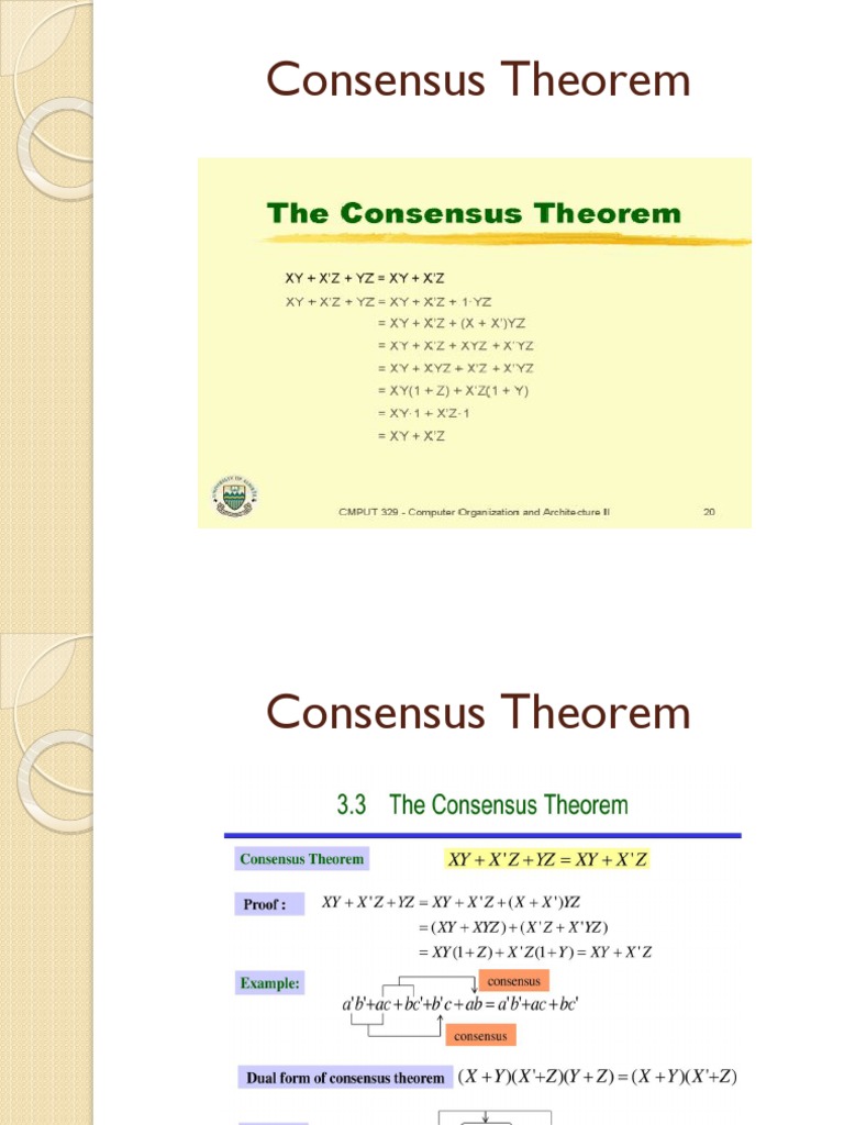 Consensus Theorem | PDF