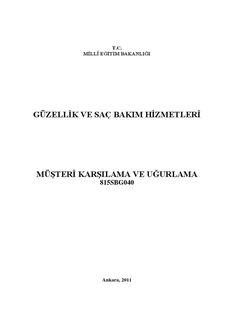 Musteri Karsilama Ve Ugurlama PDF | PDF