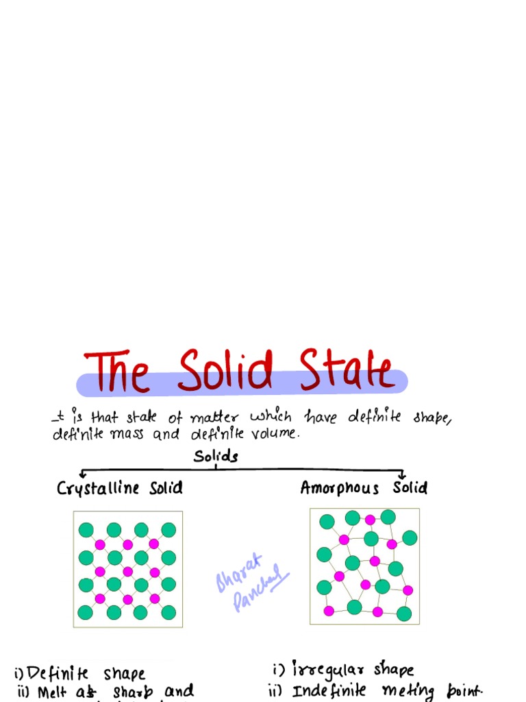 Properties of Solids: Shape & Volume | PDF | Crystal Structure ...