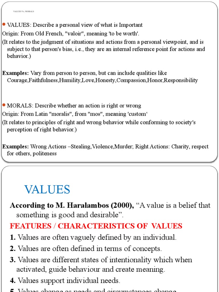 Morals, Values, Ethics | PDF | Morality | Behavior