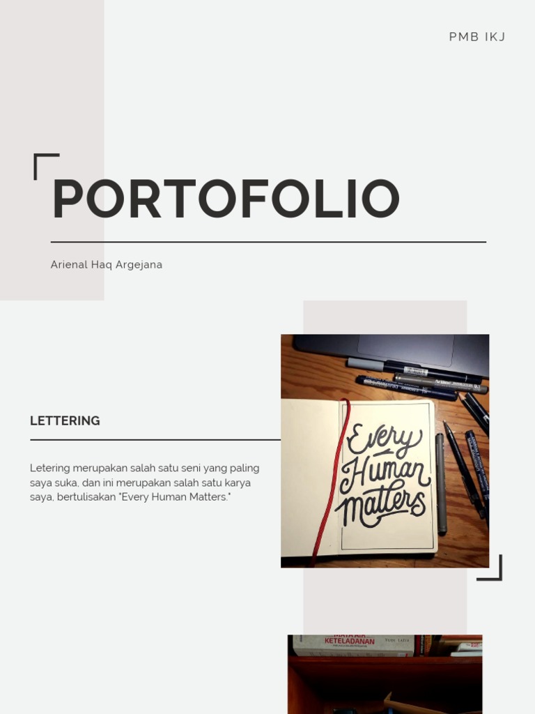 Portofolio Seni Arienal Haq | PDF | Seni