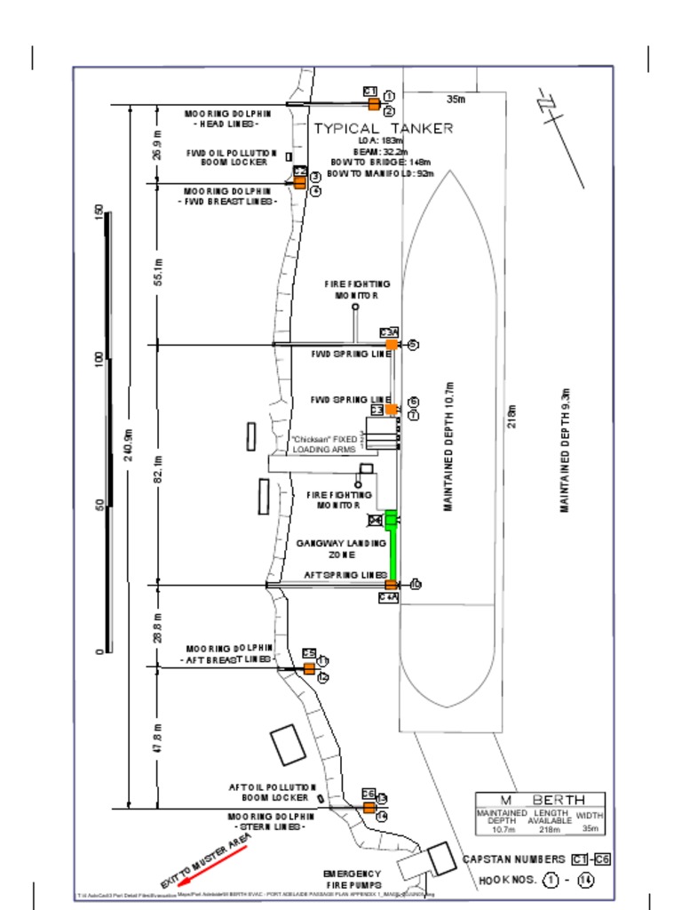 Port Adelaide Berth Evacuation Plan | PDF | Watercraft | Shipping