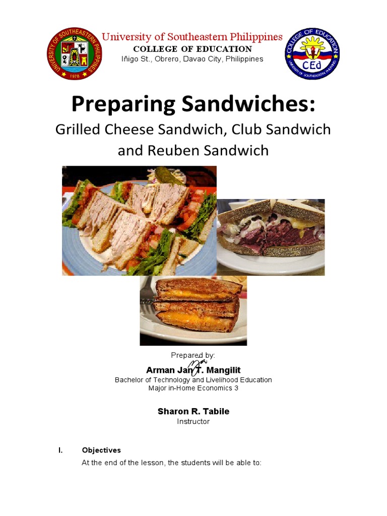 Preparing Sandwiches | PDF | European Cuisine | Prepared Foods