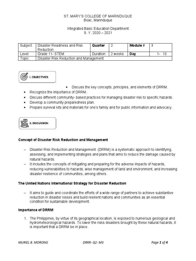 Understanding Disaster Risk Management | PDF | Risk | Disaster Risk ...