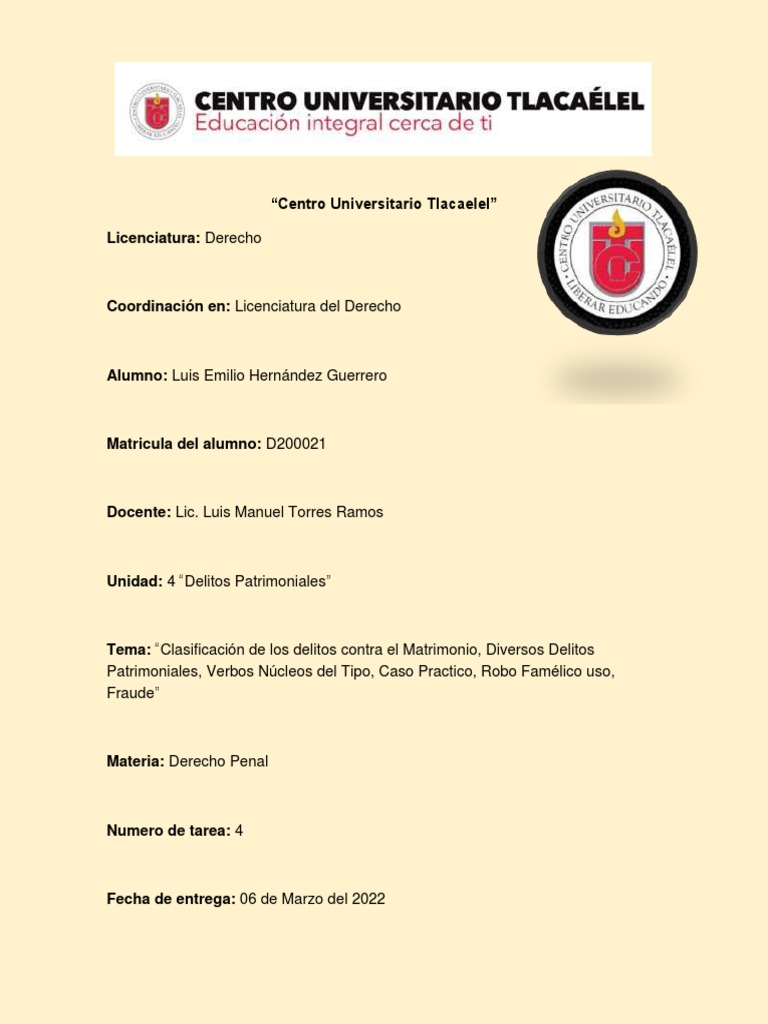 Dp Act 4 Pdf Robo Propiedad