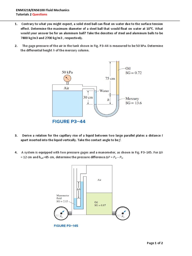 Tutorial - Lecture 2 Questions | PDF