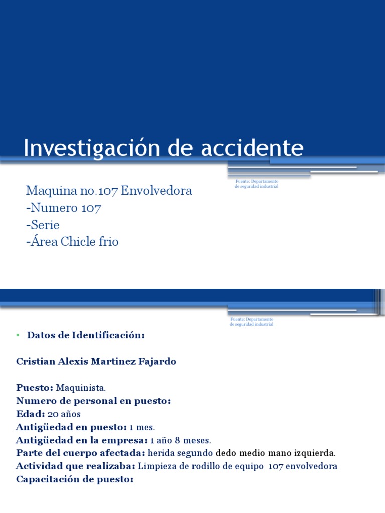Investigación de Accidente | PDF