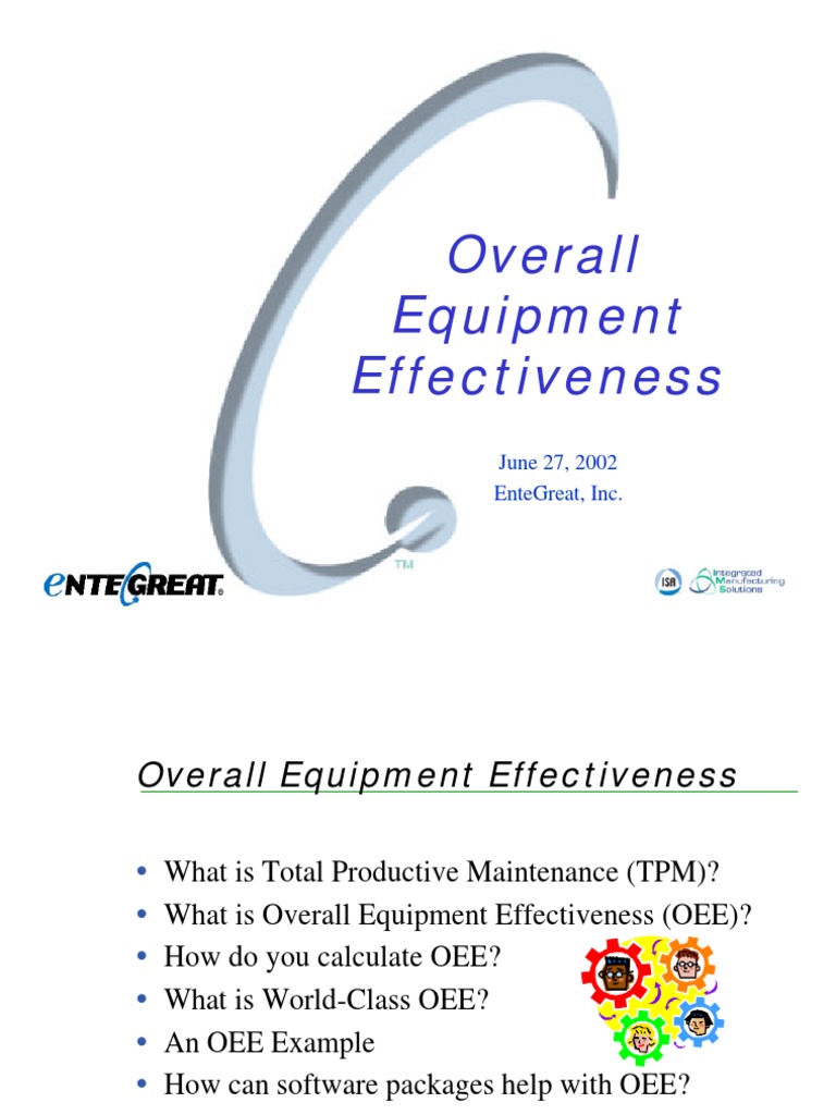 Overall Equipment Effectiveness.pdf | PDF | Performance Indicator ...