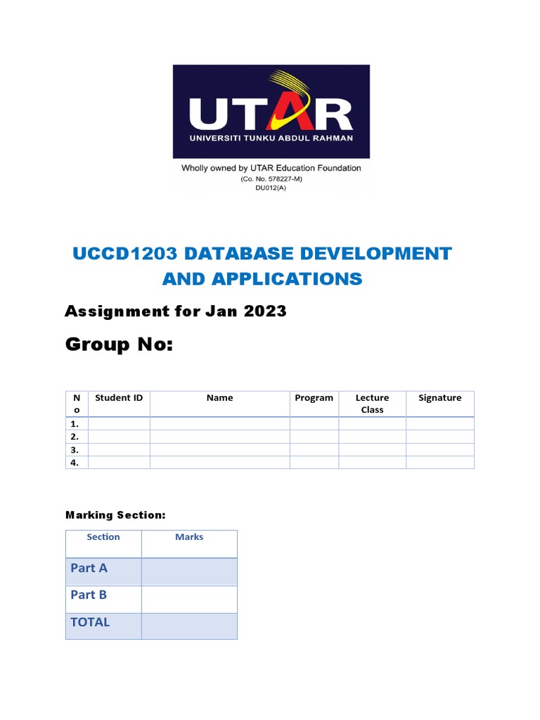 Assignment Report Template | Download Free PDF | Databases | Computing