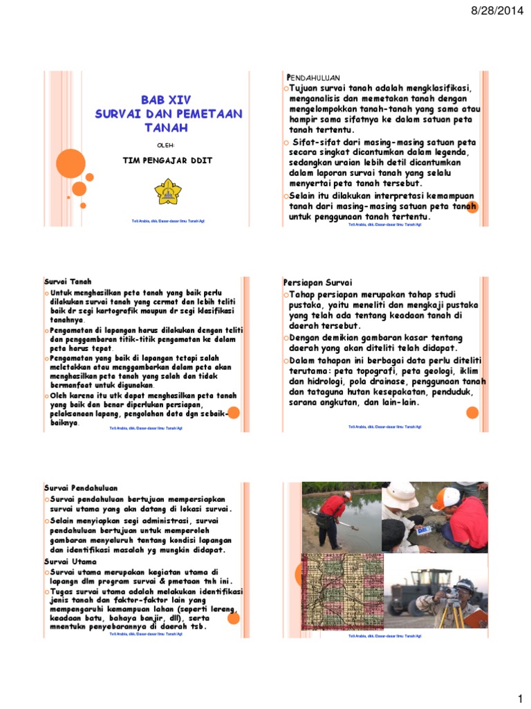 Survai Dan Pemetaan Tanah | PDF
