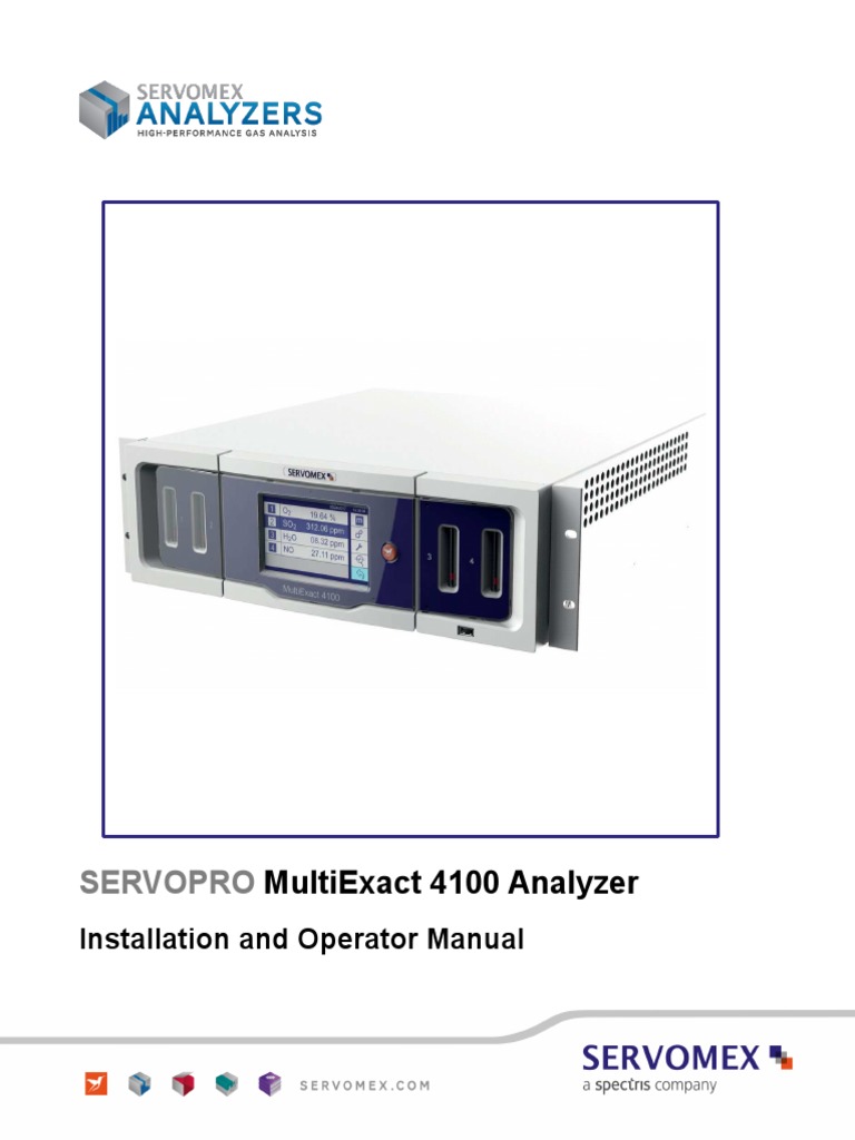 SERVOPRO MultiExact 4100 Installation and Operator Manual | PDF ...