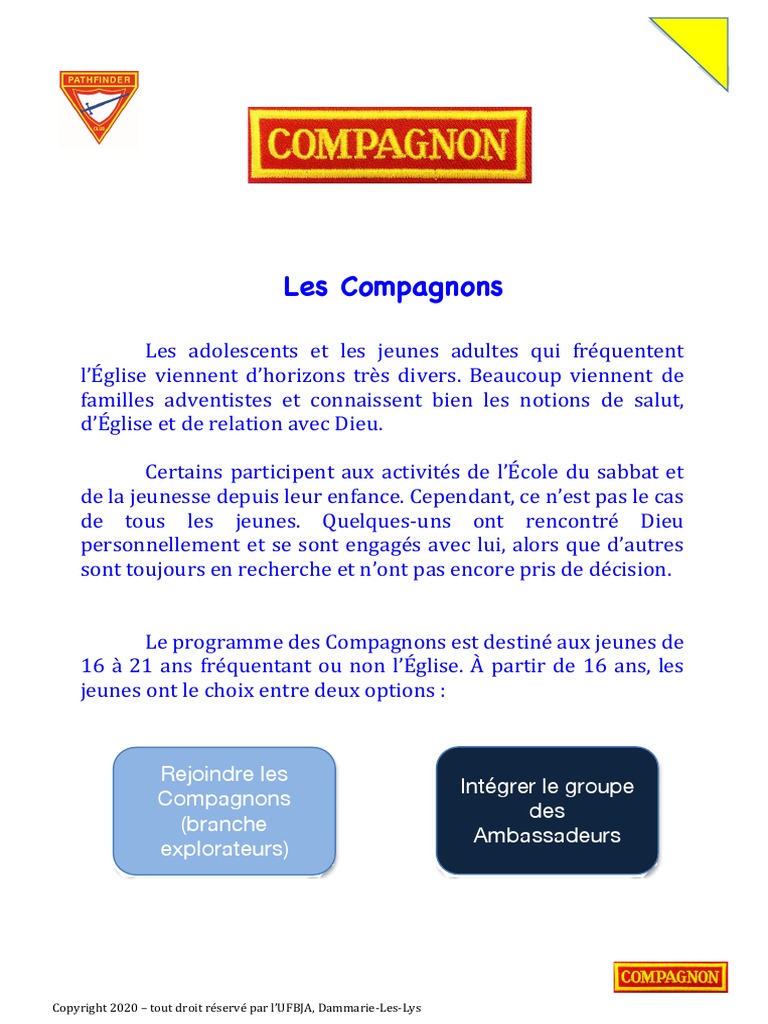 Le Manuel Des Compagnons PDF | PDF | Église adventiste du septième jour ...