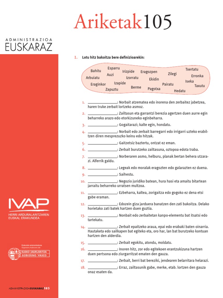 AE105 Ariketak | PDF