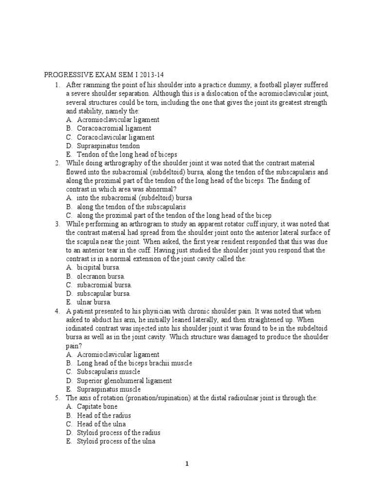 Anatomy Questions-Limbs-1 | PDF | Knee | Human Leg