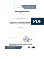 Mill Sheet Besi Beton Polos Krakatau Steel | PDF